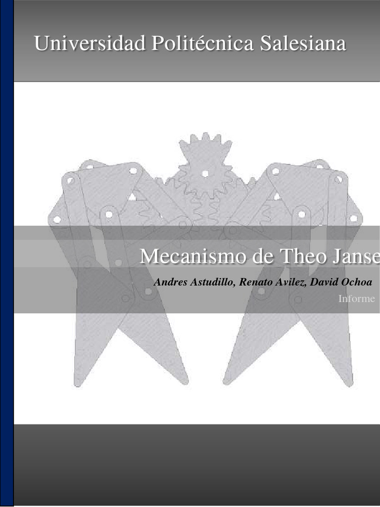 Mecanismos de Theo Jansen: Análisis y Diseño | PDF | Métodos y ...