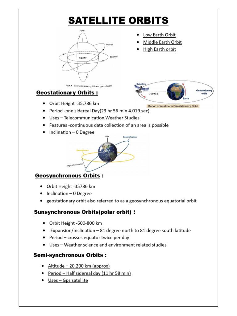 Satellite Orbit PDF | PDF