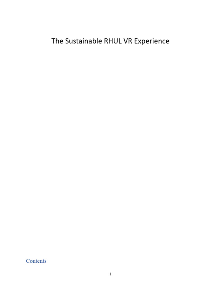 Doc2 Update - Final | PDF | Usability | Virtual Reality