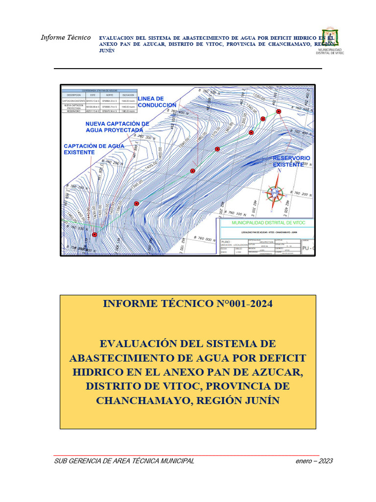 Informe Tecnico 001-2024-Sgatm-Mdv | PDF | Clima | Agua