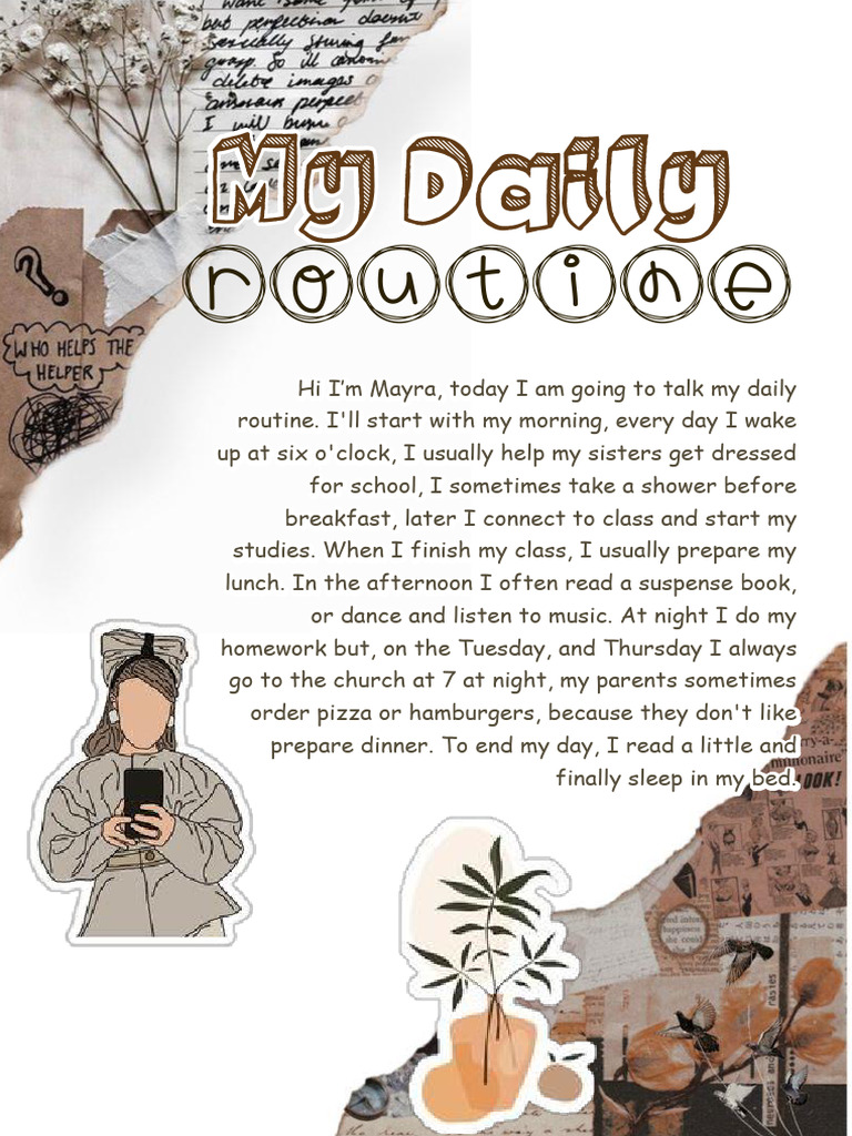 Mayra's Daily Routine Poem | PDF | Poetry