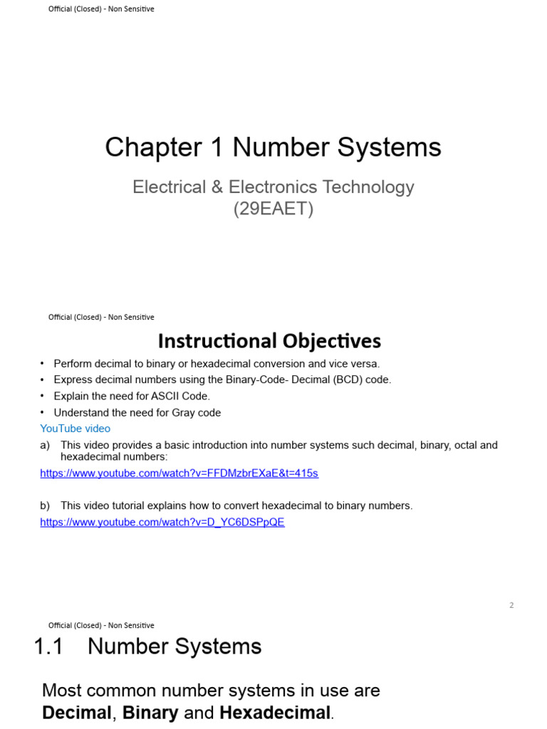 Chapter 1 Number Systems - v6 | PDF