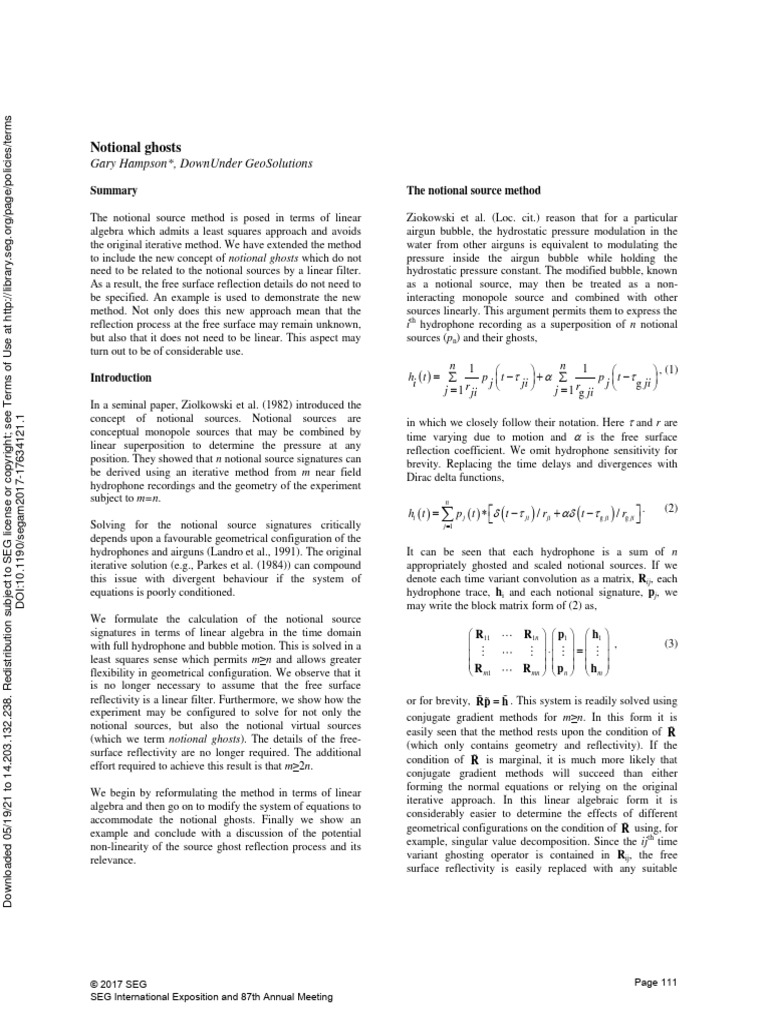 Notional Ghosts | PDF