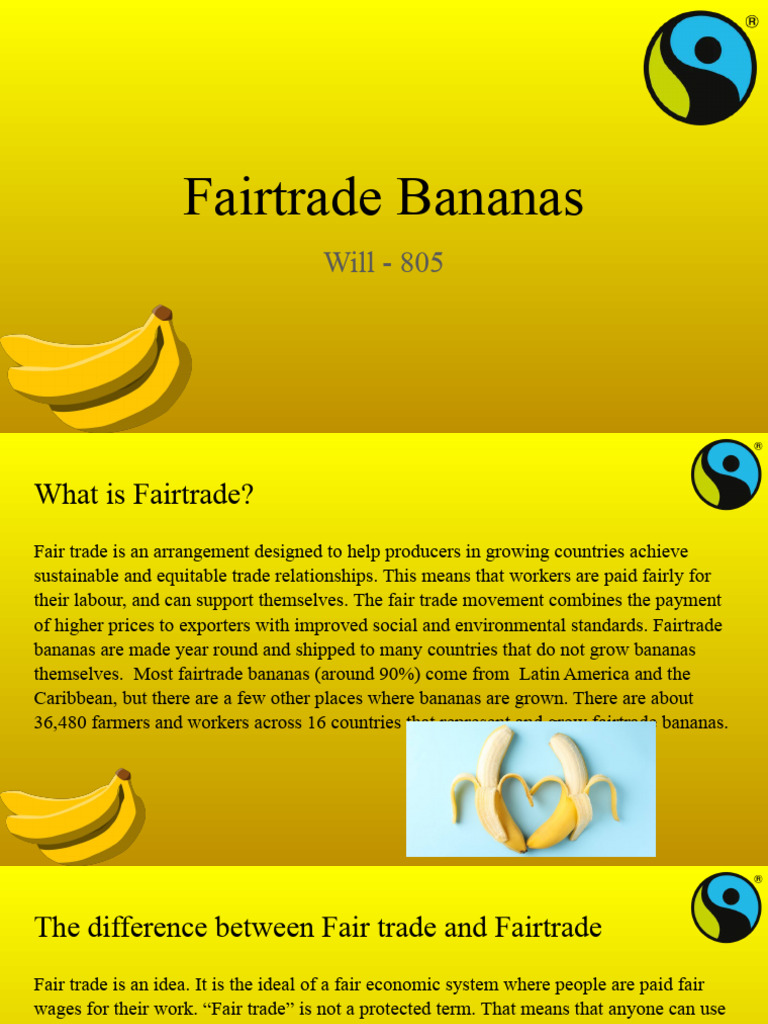 Fairtrade Bananas | PDF | Fair Trade | Economies