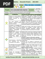 Proyecto Mi Escuela y El Paisaje Que Lo Rodea | PDF | Paisaje | Aprendizaje