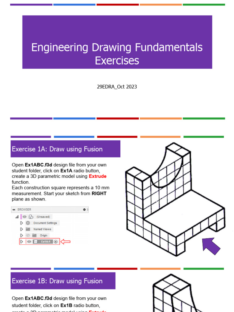 29EDRA Exercises-AY2023 r5 | PDF | Screw | 3 D Computer Graphics