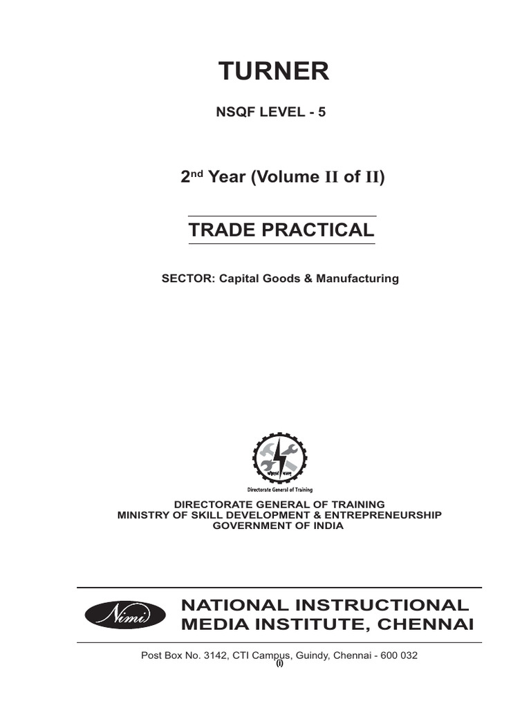 Turner - 2nd - Year - (Volume II of II) TP | PDF | Numerical Control ...