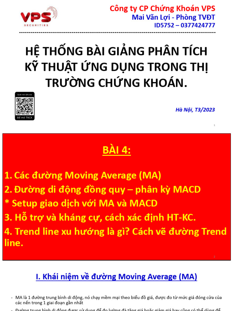 Bài 4. Ma+Macd+Kc-ht+Trendline | PDF