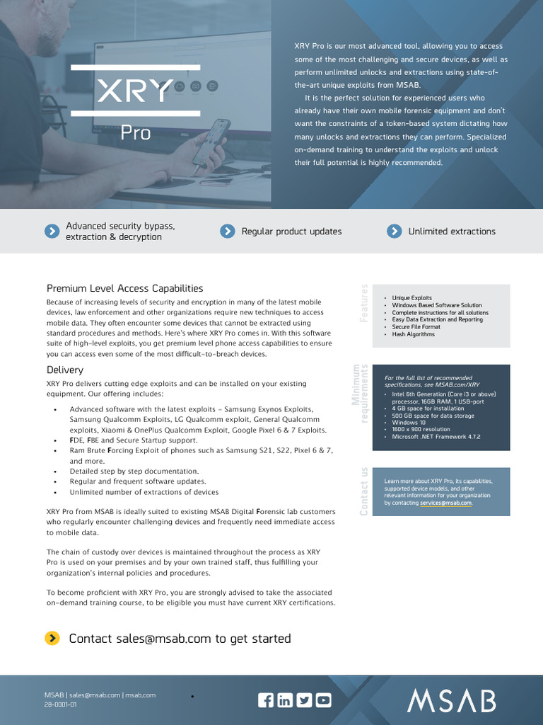 XRY Pro EN | PDF | Encryption | Computing