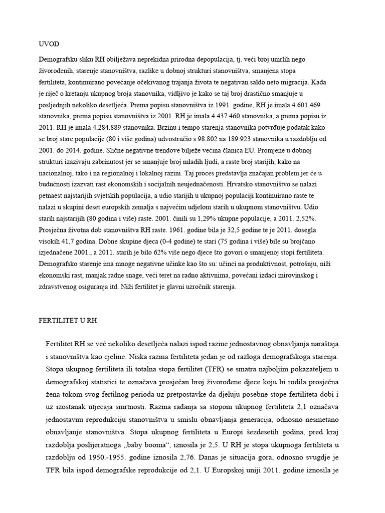 Demografija | PDF