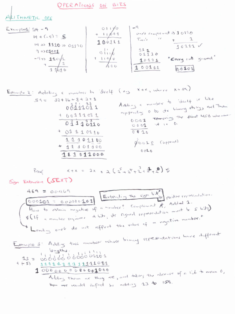 Operations On Bits | PDF
