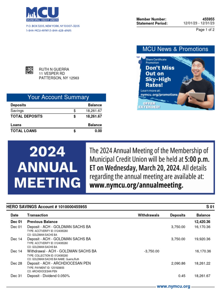 Mcu Ruth N Guerra | PDF | National Credit Union Administration ...