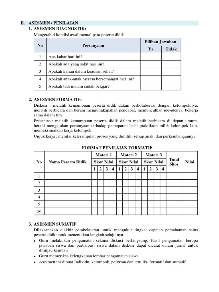 Asesmen Formatif dan Sumatif Siswa | PDF | Karier & Perkembangan