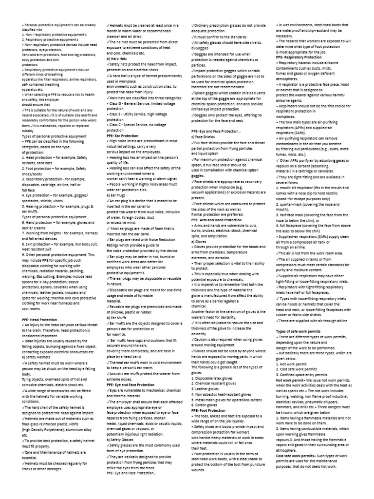 Mod 2 | PDF | Personal Protective Equipment | Safety