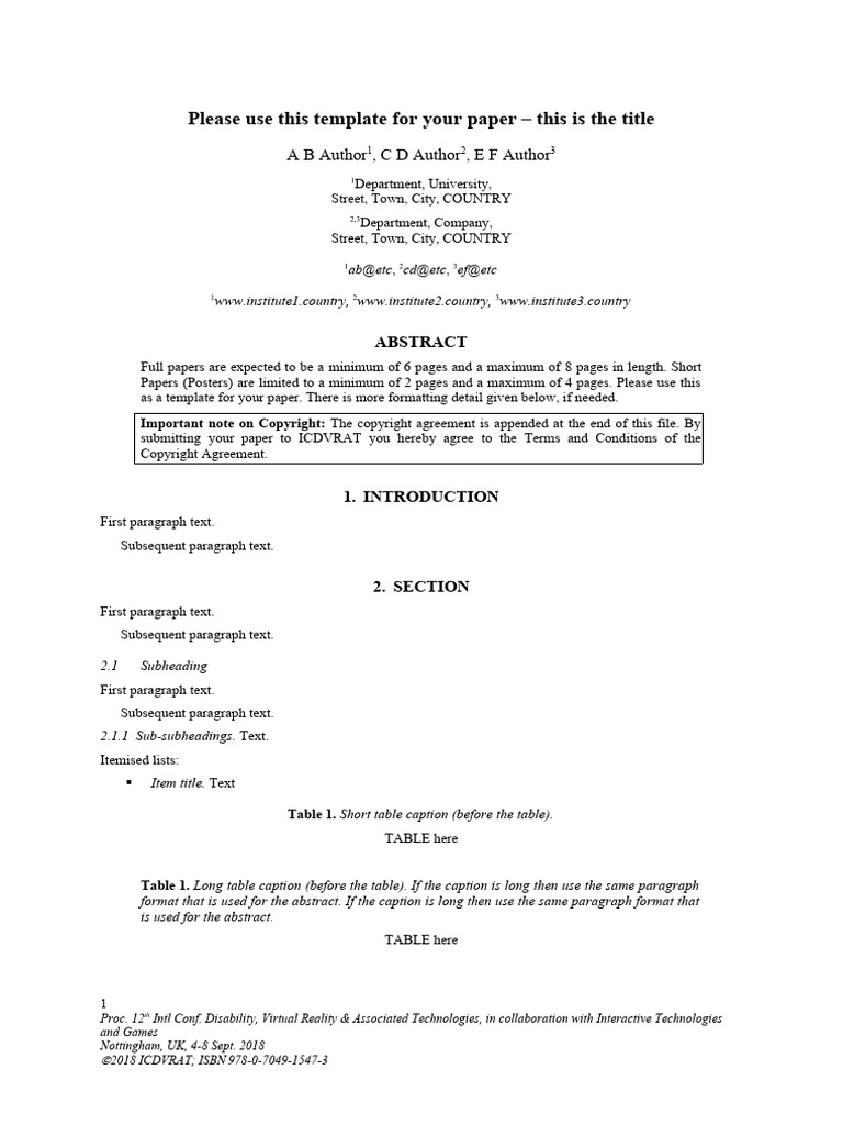 IEEE Template Report | Download Free PDF | Paragraph | Drawing