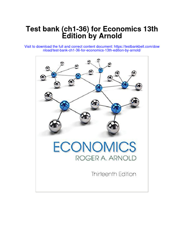 Instant Download Test Bank Ch1 36 For Economics 13th Edition by Arnold ...