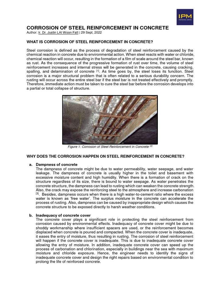 Corrosion-of-Steel-Reinforcement-in-Concrete | PDF
