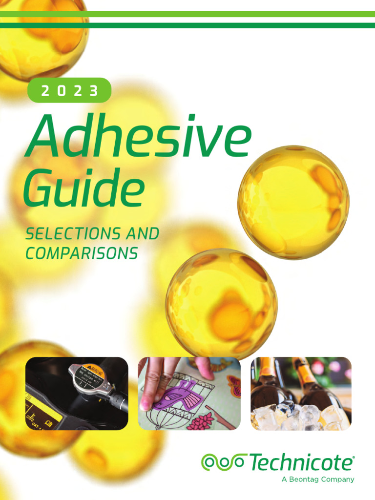Technicote Adhesive Selection Guide 2023 | PDF | Adhesive | Poly(Methyl ...
