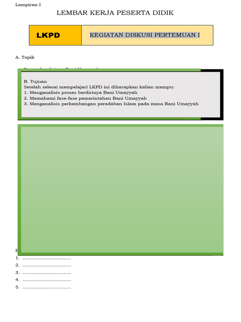 LKPD Khulafaur Rasyidin | PDF