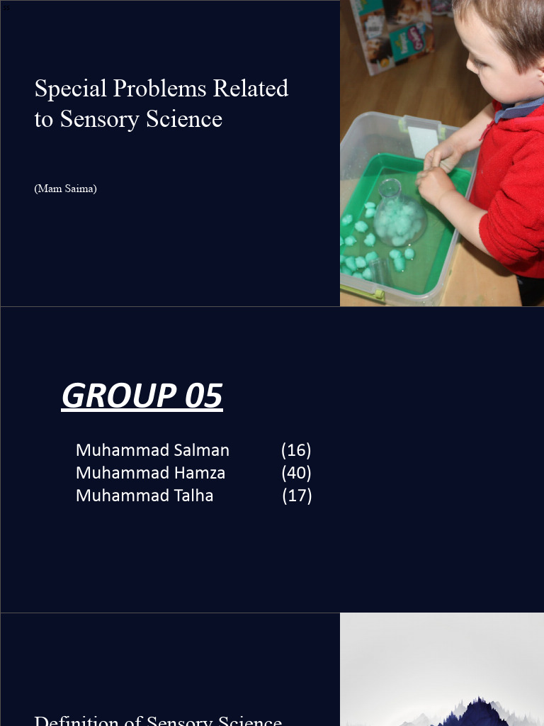 Special Problems Related To Sensory Science | PDF | Computers
