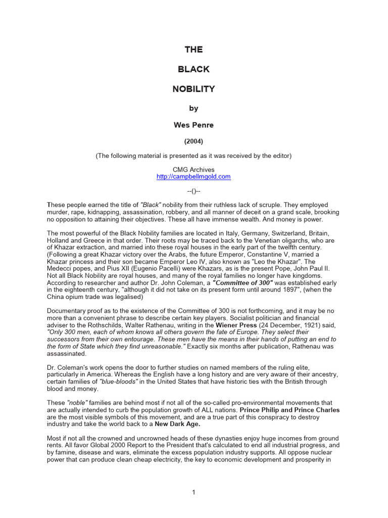 Black Nobility | PDF | Holy Roman Empire | House Of Habsburg