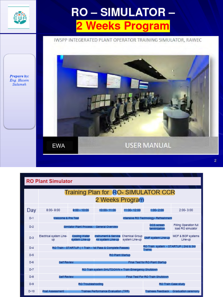 RO Simulator Book | PDF | Desalination | Pump