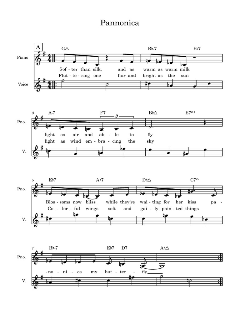 Pannonica - Full Score | PDF