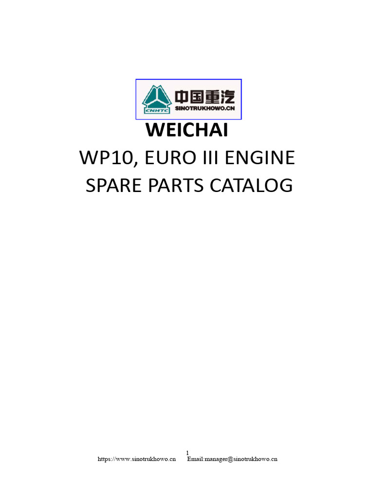 Weichai Wp10 Euro Iii Pdf Piston Engine Technology