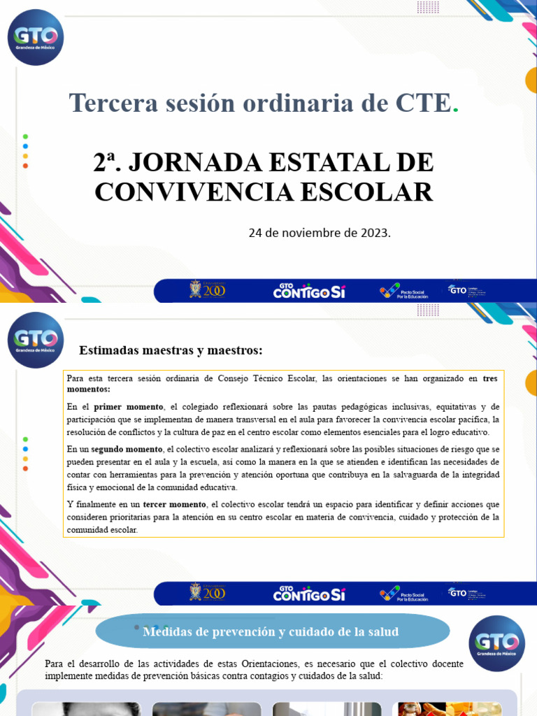 3a sesión CTE 2023. 2024 13_11_23 LAUDE | PDF | Educación de la primera ...