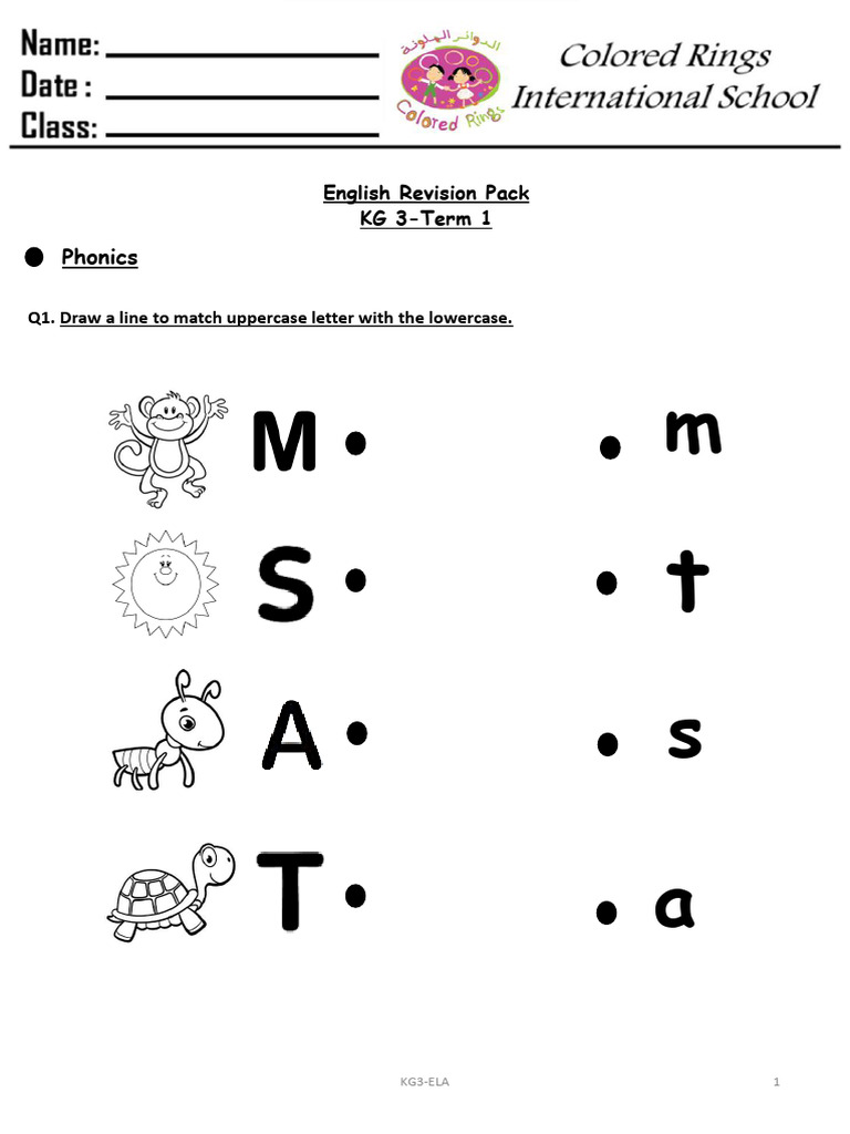 KG3 ELA Revision Pack-2023-2024 | PDF | Languages | Foreign Language ...
