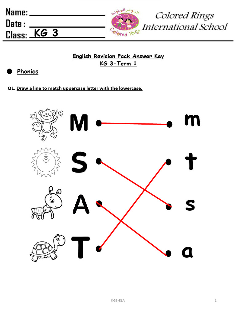 A.K. KG3 ELA Revision Pack-2023-2024 | PDF | Linguistics | Human ...