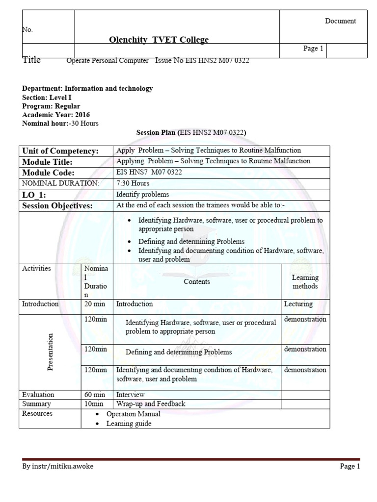 Problem-Solving for Hardware Issues | PDF | Information | Software