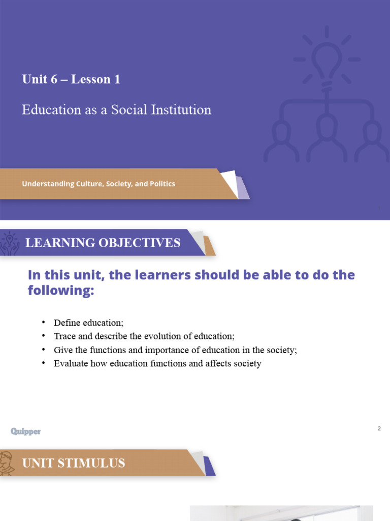 Ucsp Education | PDF | Schools | Learning