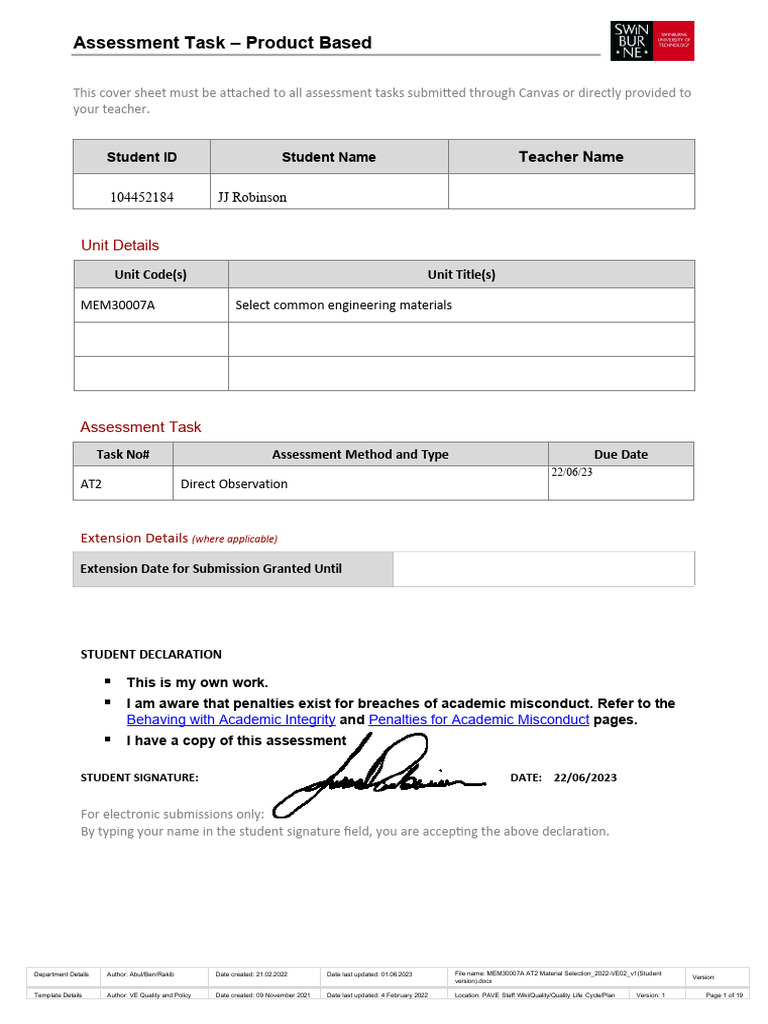 AT02_Robinson | PDF | Steel | Corrosion