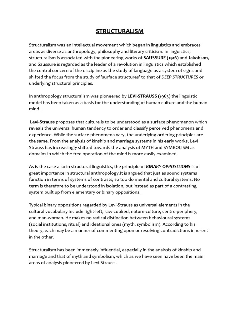 6(D) Structuralism | PDF