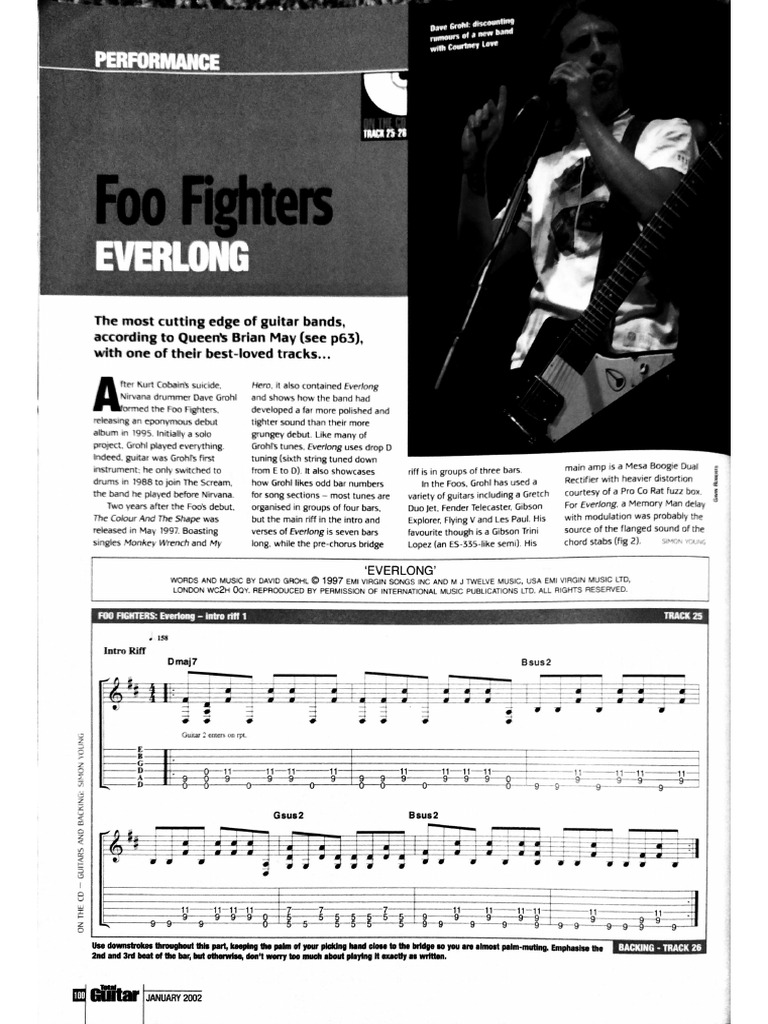 Foo Fighters - EverLong Tab | PDF