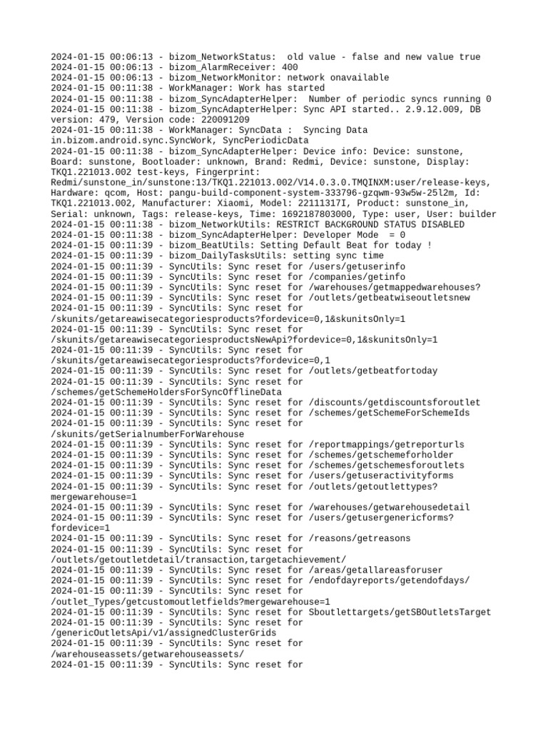 Logg 20240115 | PDF | Cursor (User Interface) | Xiaomi