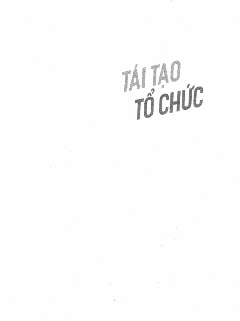 Tái T o T CH C - Frederic Laloux | PDF