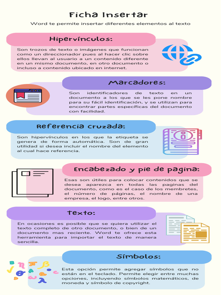 Ficha Insertar | PDF