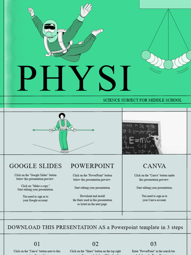 Copy of Light Green and Neon Green Halftone Retro Illustration Science ...