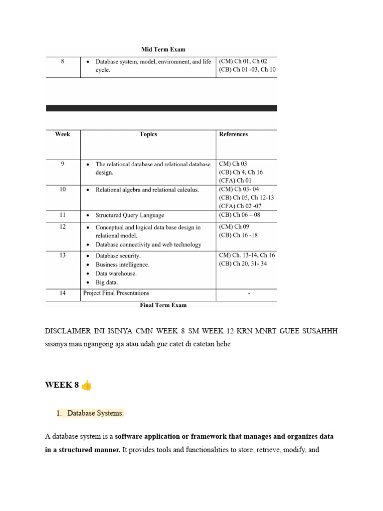 Week 8 | PDF | Databases | Cloud Computing