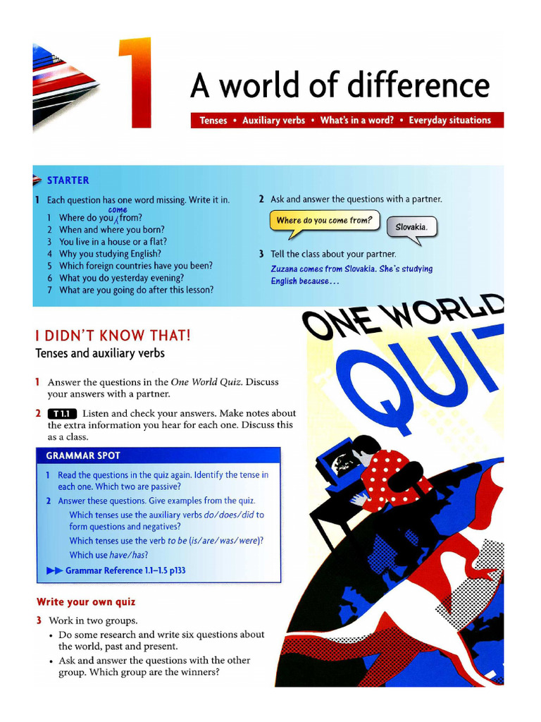 Class Activities Unit 1 | PDF