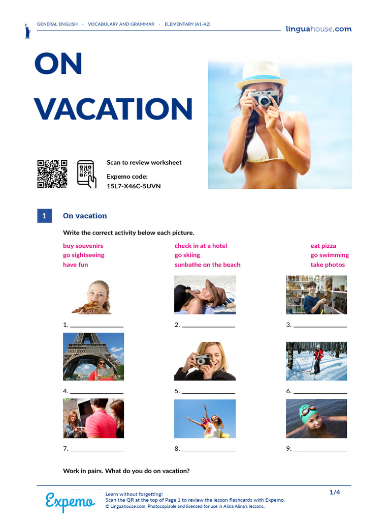 on-vacation-american-english-student-ver2 | PDF