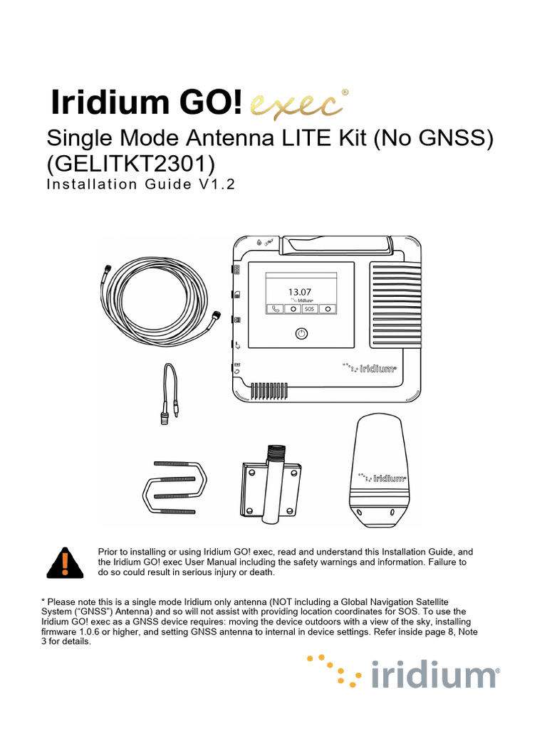 IG - GO Exec LITE Single Mode Antenna Kit - Installation Guide - 072023 ...