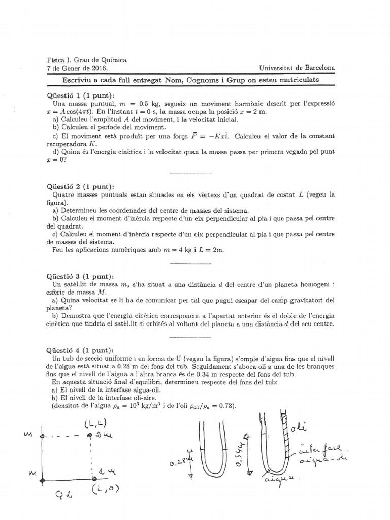Examen Resolt Gener 2016 | PDF