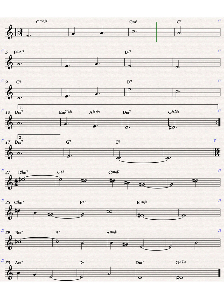 Cherokee B Flat | PDF