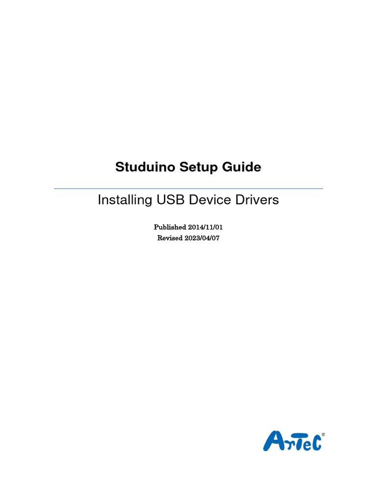 Studuino_setup_device_driver | PDF | Microsoft Windows | Installation (Computer Programs)
