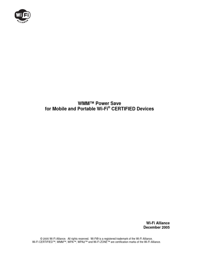WMM Power Save | PDF | Wi Fi | Voice Over Ip