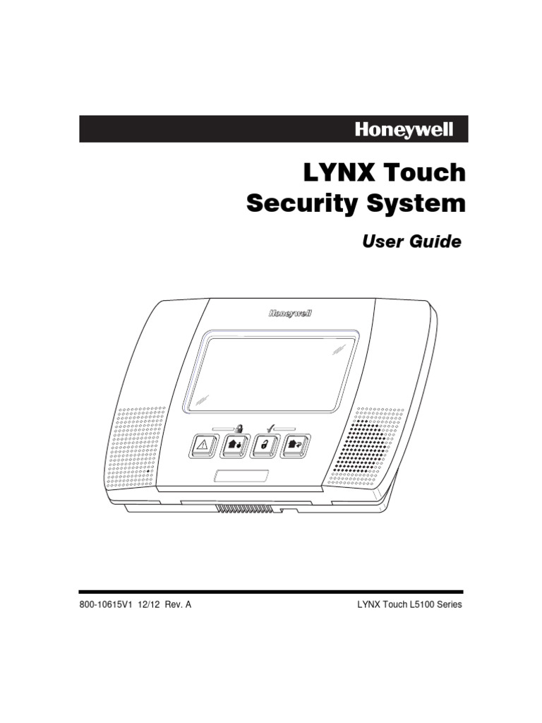 Honeywell L5100 User Guide & Owner's Manual Rev. 6 | PDF | Security ...