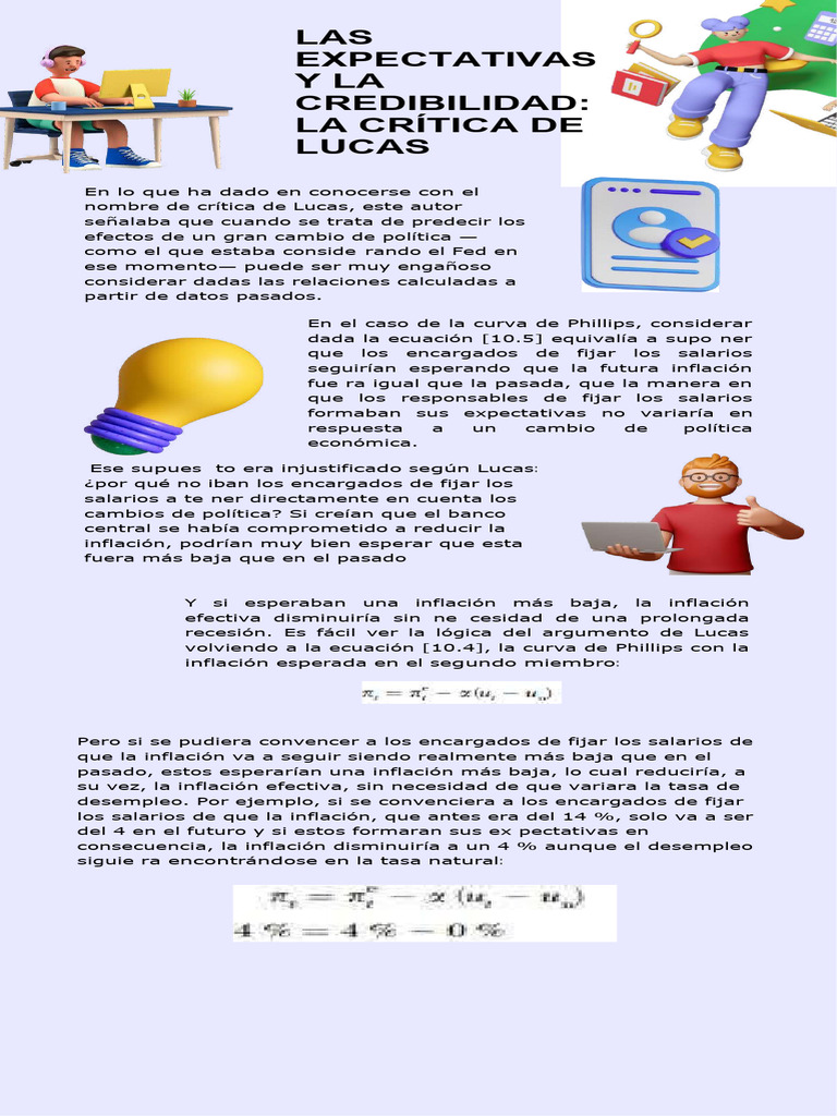 Tarea 10. Las Expectativas y La Credibilidad - Compressed | PDF | Inflación | Curva de Phillips